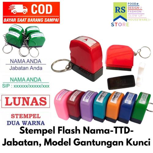 Jual stempel flash nama dokter perawat nomor telpon / stempel tanda ...