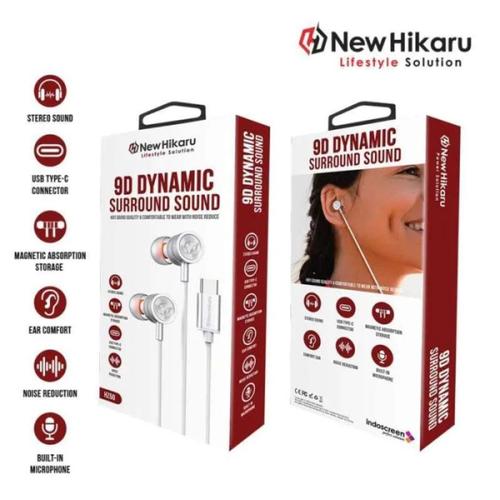 Jual HEARPHONE KABEL AUDIO HIKARU HZ50 TIPE C - Kota Makassar - Hokky ...