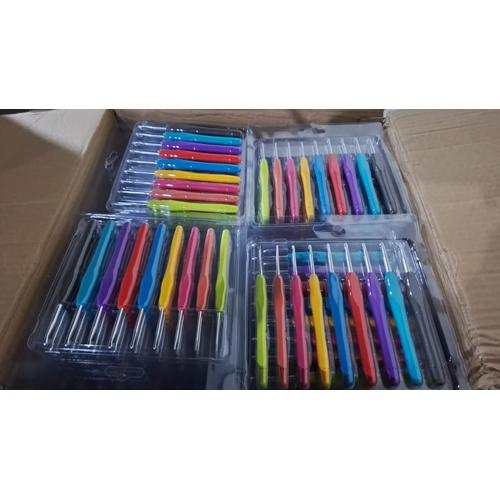 Jual (1 set) Hak Pen / Hakpen Besi Silver Bahan Gagang Plastik ...