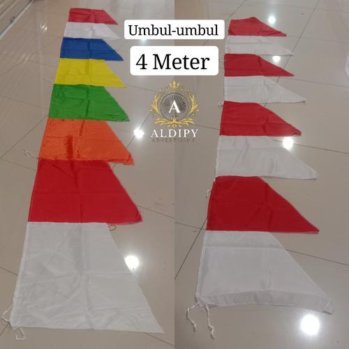 Jual Bendera Umbul-umbul Zig-Zag Warna-warni Merah Putih Ukuran 4 Meter - Merah Putih - Jakarta ...