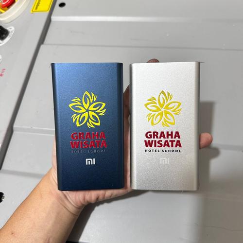 Jual Power Bank XIaomi 10.000 mAh Custom Logo / Powerbank Xiao Mi Custom - Navy, Print 1 sisi ...