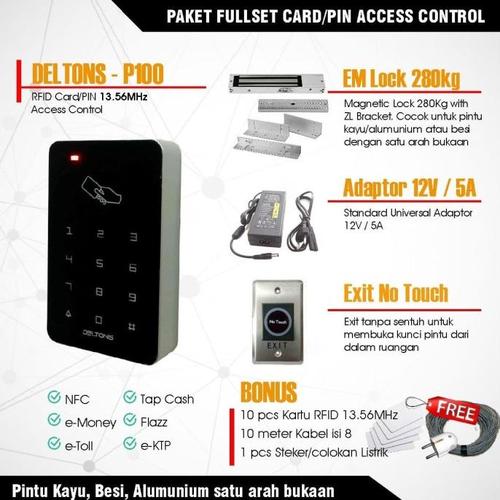 Jual SMART DOOR LOCK AKSES DOOR ACCESS CONTROL CARD RFID 13.56MHZ EM LOCK TERBARU!!! - Standard ...