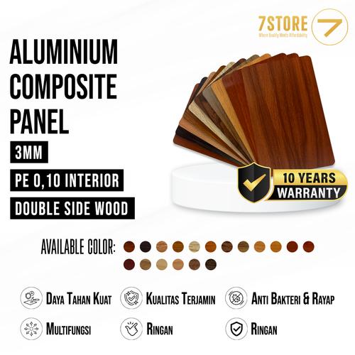 Jual MARKS ACP 3 mm Wood Doff Alloy 1100 0,1 mm Aluminium Composite ...