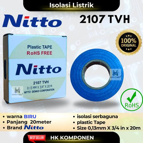 Jual Isolasi nitto warna biru electrical tape 3/4 in Nitto Denko ...