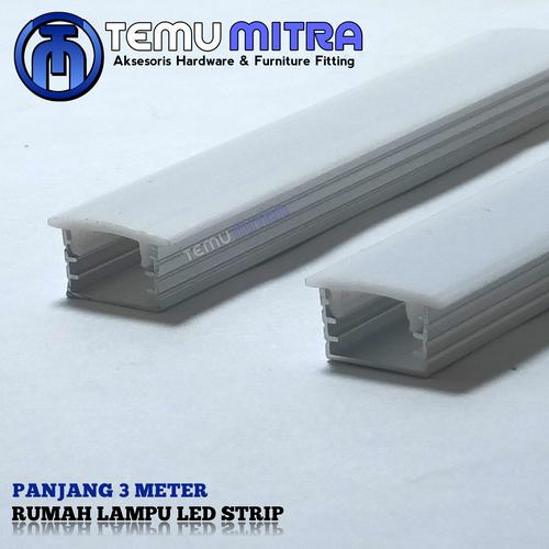 Promo Rumah lampu LED STRIP/ Cover LED Strip panjang 3 meter (Alumunium ...
