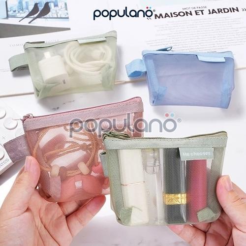 Jual Tempat Kabel Charger Pouch Kain Serbaguna HeChooses Tas Mini ...