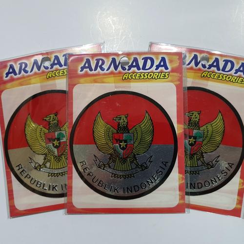 Jual Stiker PVC Garuda Merah Putih | stiker kilap Army | Stiker motor ...