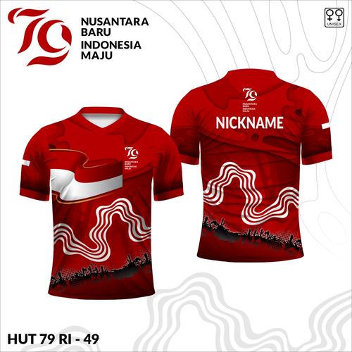 Jual Kaos dirgahayu kemerdekaan indonesia baju hut RI ke 79 2024 B - Putih, S - Kota Semarang ...