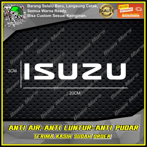 Jual Cutting Sticker Tulisan ISUZU - Putih, P20cm X T3cm - Kab. Malang ...