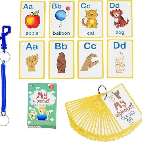 Jual My Asl Alphabet Flash Cards 26 Alphabet Toddlers erican Sign ...