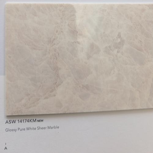 Jual HPL AICA ASW 14174 KM GLOSSY PURE WHITE SHEER MARBLE - Jakarta ...