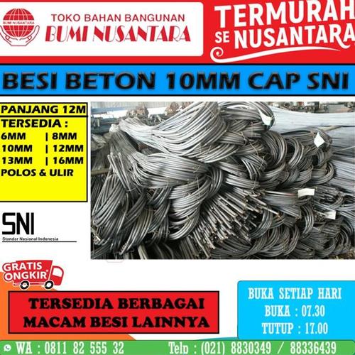 Jual BESI BETON SNI STANDARD SEMUA UKURAN BESI BETON 6 8 10 12 13 16 ...