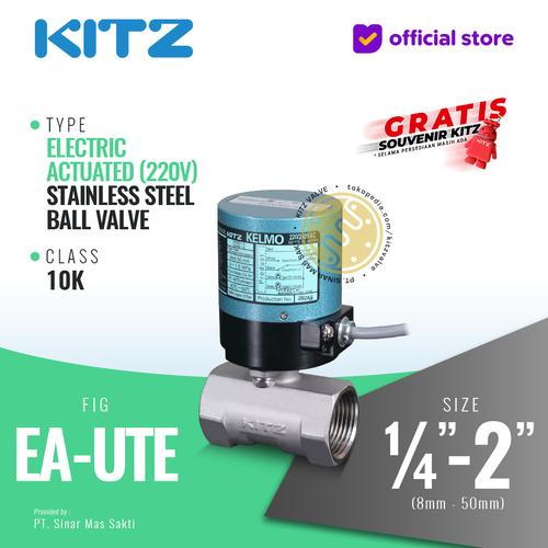 Promo Electric / Motorized Ball Valve Stainless SUS316 KITZ Fig. EA-UTE ...