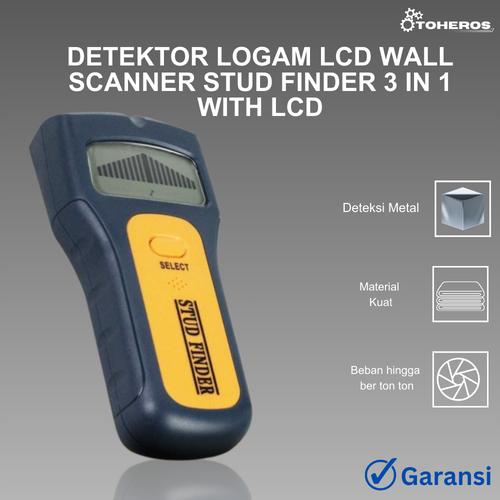 Jual Alat Deteksi Metal Logam Dinding Wall Scanner Stud Finder 3 in 1 ...