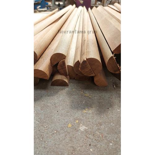 Jual Lis Profil Kayu Meranti Setengah Lingkaran Ukuran 2x1cm Panjang ...