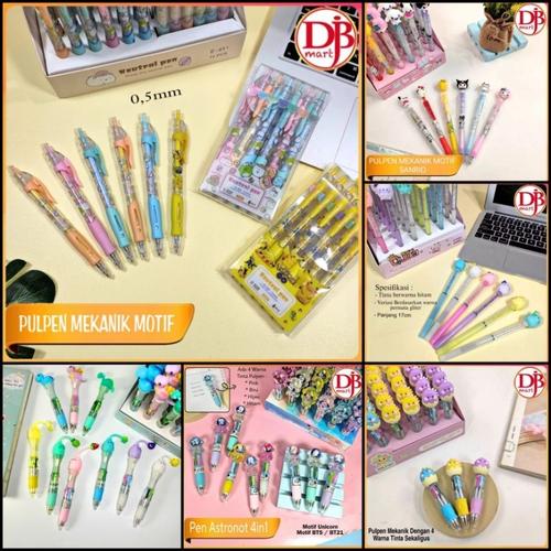 Jual Bulpen Mekanik Motif Karakter Sanrio / Pulpen Alat Tulis Tinta ...