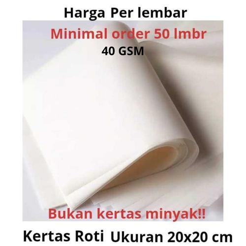 Jual kertas roti putih alas baking tatakan cookies wrapping paper ...