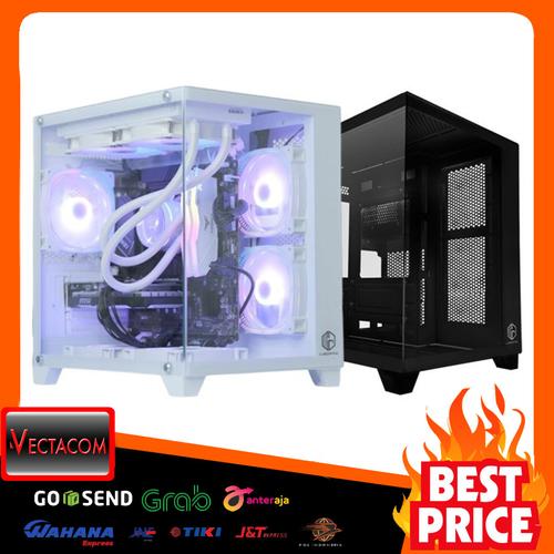 Jual Cube Gaming SHAFEL Lite - Tempered Glass m-ATX Gaming Case - Hitam ...