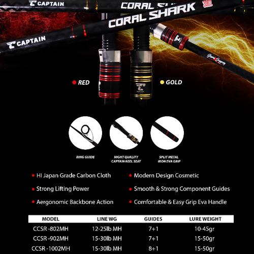 Jual Joran Captain Coral Chaser 240 270 Cm Joran Carbon Laut Coral Chark 270 Kota Bekasi