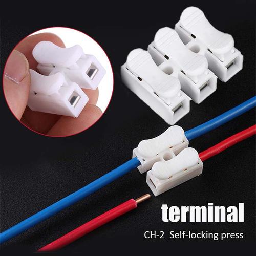 Jual 100Pcs LED Terminal Connector Ch2 Terminal Sambungan Kabel ...