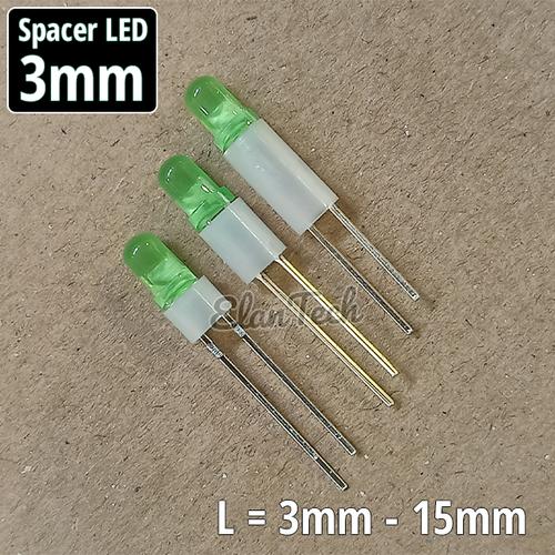 Jual Spacer Led 3mm panjang 3mm - 15mm Nylon Riser Lampu LED F3 ...