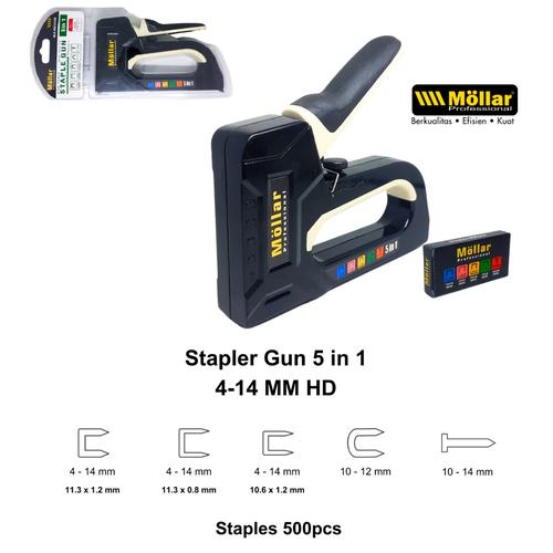 Jual MOLLAR 5in1 Gun Tacker Alat Staples dan Paku Tembak 5in1 / Staple ...