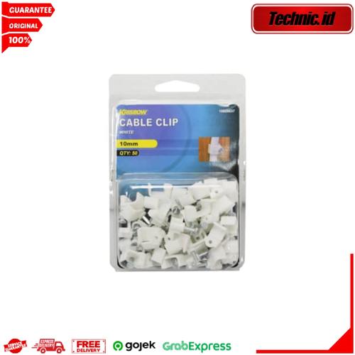 Jual Krisbow Kabel Clip 8 Mm 50 Pcs n Untuk Instalasi Kabel Di Rumah ...