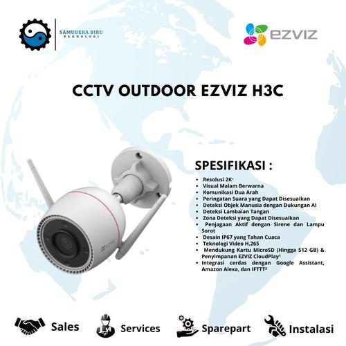 Jual EZVIZ H3C 4MP Color Night IP Cam AI Wifi CCTV Outdoor Audio - Kota ...