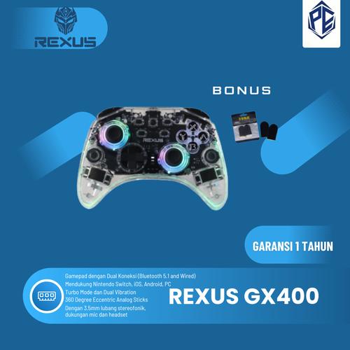 Promo Rexus GX400 / GX-400 Multiplatform Gamepad Bluetooth Gaming ...