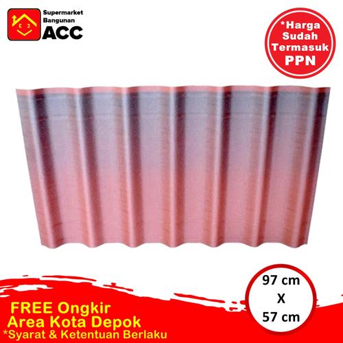 Jual Onducasa Atap Bitumen Red 3D 97cm x 57cm by Onduline Indonesia - Kota Depok - Supermarket ...