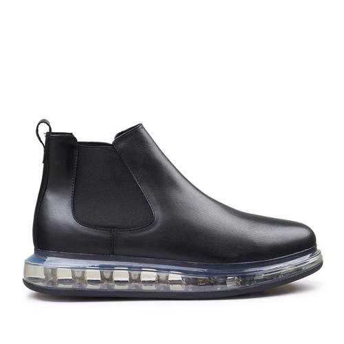 Promo Prabu - Ardi Black Sepatu Kulit Boots Hitam - 44 Cicil 0% 3x ...