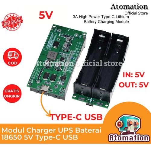 Jual Modul UPS 5V Mini Charger Charging Baterai Battery 18650 DC-DC ...