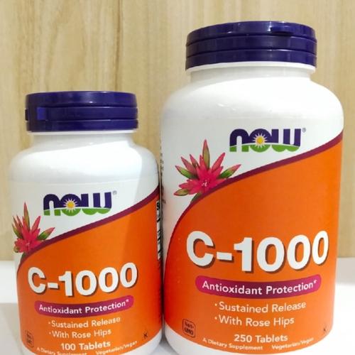 Jual NOW FOODS VITAMIN C-1000 Sustained Released with Rose Hips 100 / ...