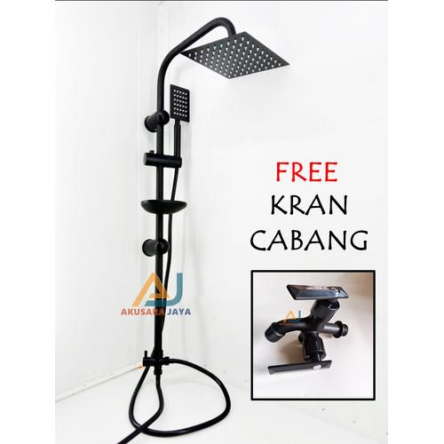 Jual Shower Tiang SET / Shower Mandi Tiang - BLACK EDITION MY - Kota ...