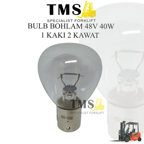 Jual Bulb Bohlam 48V 40W 1 Kawat 2 Kak Lampu Forklift for Forklift ...