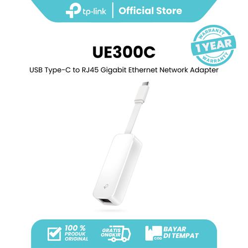 Promo TP-Lik UE300C | USB Type-C to RJ45 | Gigabit | Ethernet Network ...
