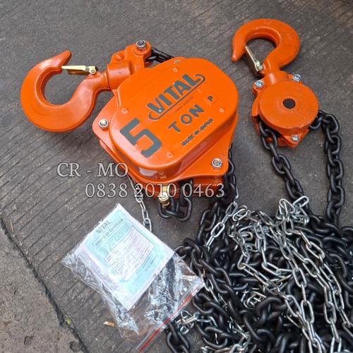 Jual Vital Chain Block 5 Ton 5 Meter Takel Hand Manual Made In Japan ...