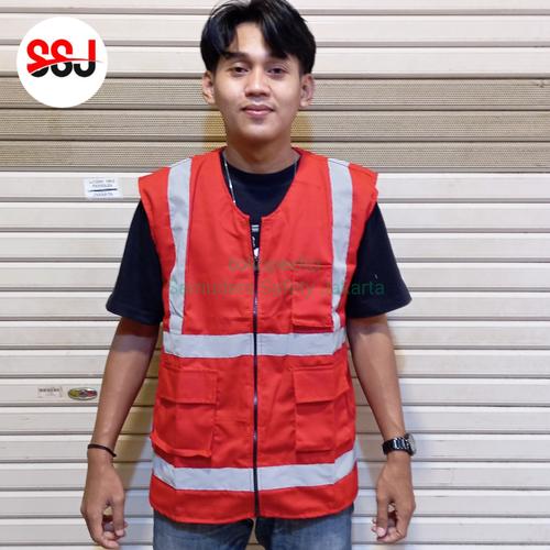 Jual rompi safety proyek/rompi proyek/rompi safety merah - Jakarta ...