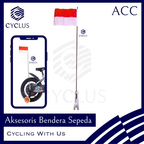 Jual Aksesoris Sepeda Anak Bendera Tiang Bendera Sepeda Merah Putih ...