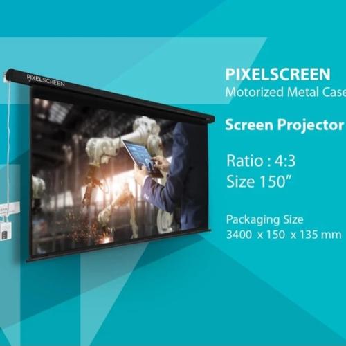 Jual layar proyektor motor 150" inch 300x200 - Jakarta Pusat - R2Q ...