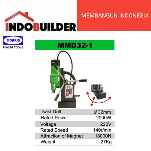 Jual MORRIS MMD32-1 MESIN BOR MAGNET 32 MM MAGNETIC DRILL - Kab ...