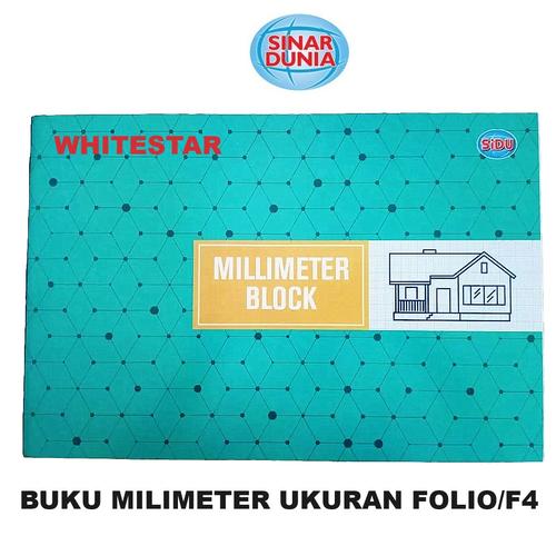 Jual buku milimeter / millimeter block sinar dunia sidu ukuran folio F4 ...