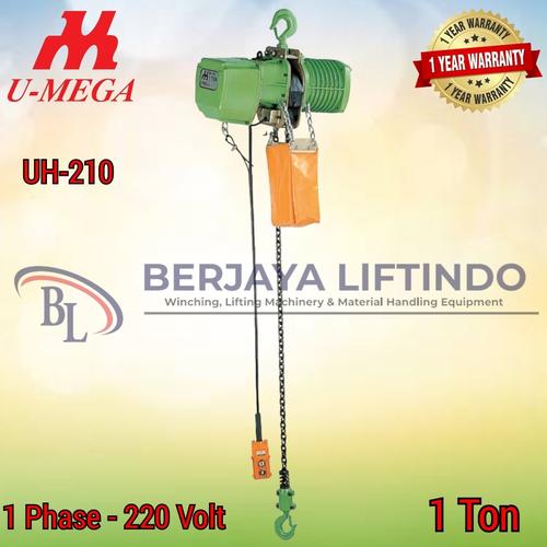 Jual Electric Chain hoist 1 Ton U-Mega UH-210 / Mesin Chain Hoist 1Ton ...