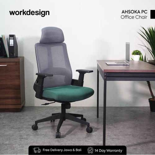 Promo Workdesign - Ahsoka PC Kursi Kantor / Kursi Kerja Ergonomis - Pink - White Cicil 0% 3x ...