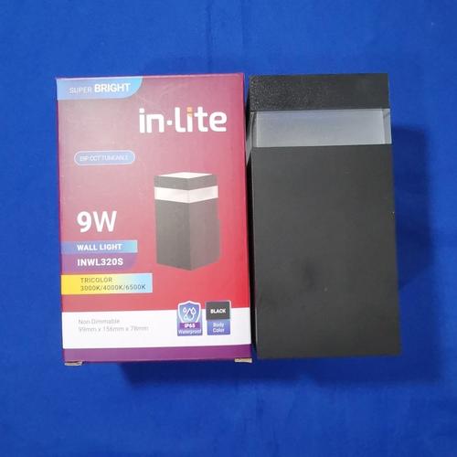 Jual INWL320S LAMPU TANGGA DINDING IP65 LED 9W TRI COLOR KOTAK INLITE ...