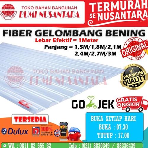 Jual ATAP ASBES FIBER BENING MACAM UKURAN TRANSPARAN PIBER GELOMBANG ...