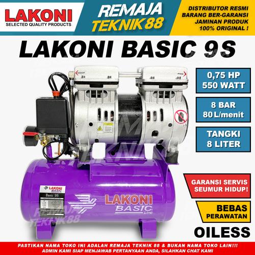 Jual KOMPRESOR ANGIN / 0,75HP LAKONI BASIC 9S / KOMPRESOR PORTABLE ...