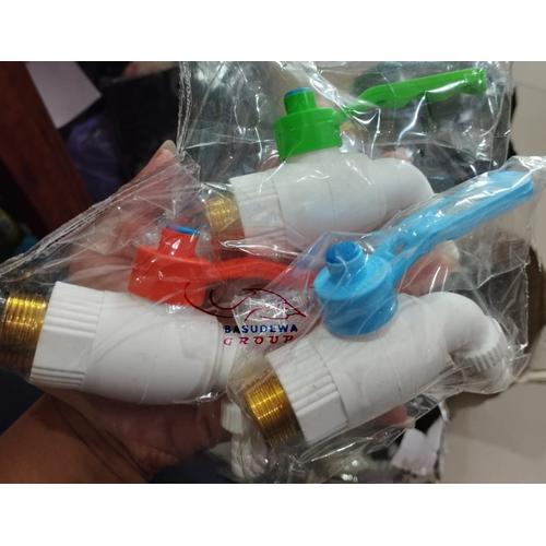 Jual KRAN AIR PVC 3/4" DRAT KUNINGAN / KRAN AIR PVC DRAT KUNINGAN 3/4 ...