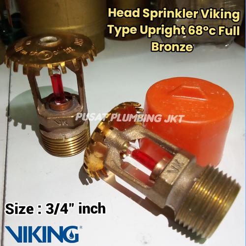 Jual Head Sprinkler Viking Upright 3/4" inch 68c 155F / Head Splinkler ...