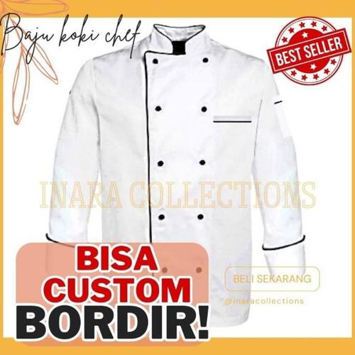 Jual Terlaris Baju Seragam Koki Chef Lengan Panjang Bisa Custom Bordir Dan Size - Jakarta Utara ...